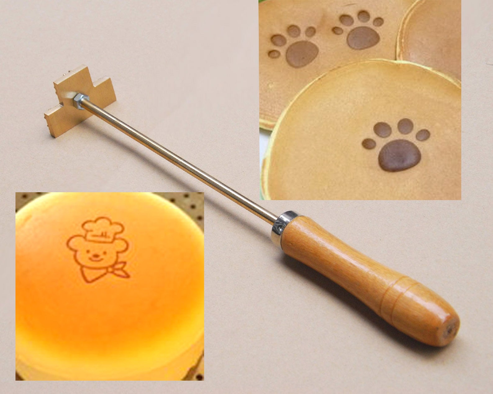 Food Logo Stamp Bread Stamp Cake Stamp Beef Stamp Custom Bread Logo ...