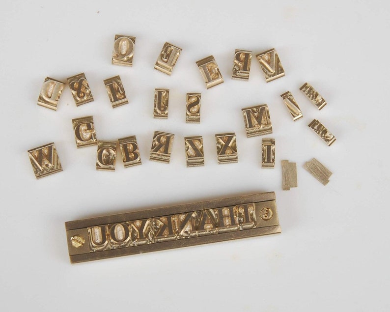 T-slot Alphabet Leather Tools Alphabet Set Custom Alphabet Set - Etsy