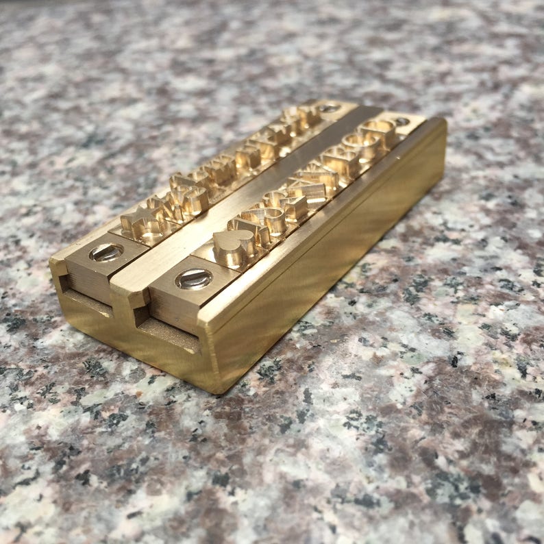 T-slot Alphabet Leather Tools Alphabet Set Custom Alphabet Set - Etsy