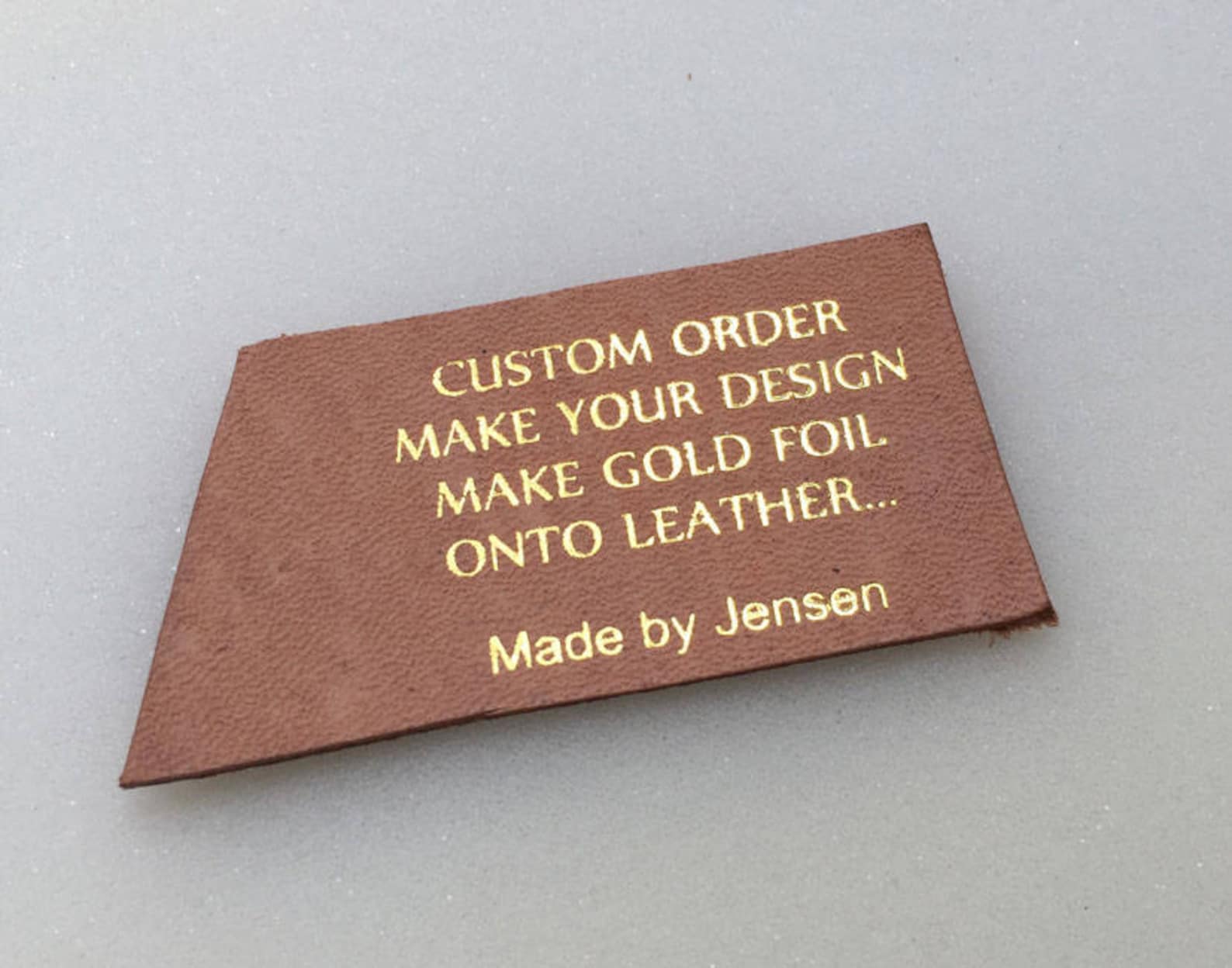 A Custom Order Leather Stamp Logo Stamp Custom Stamp Stamp - Etsy