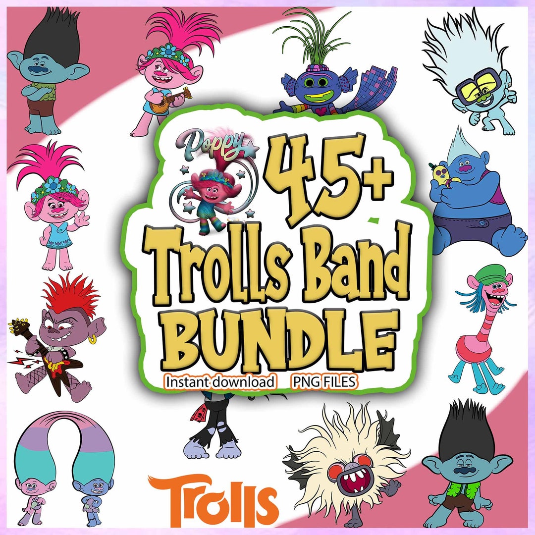 Trolls Band Together Png Quality Design Png Digital Download, Brozone ...
