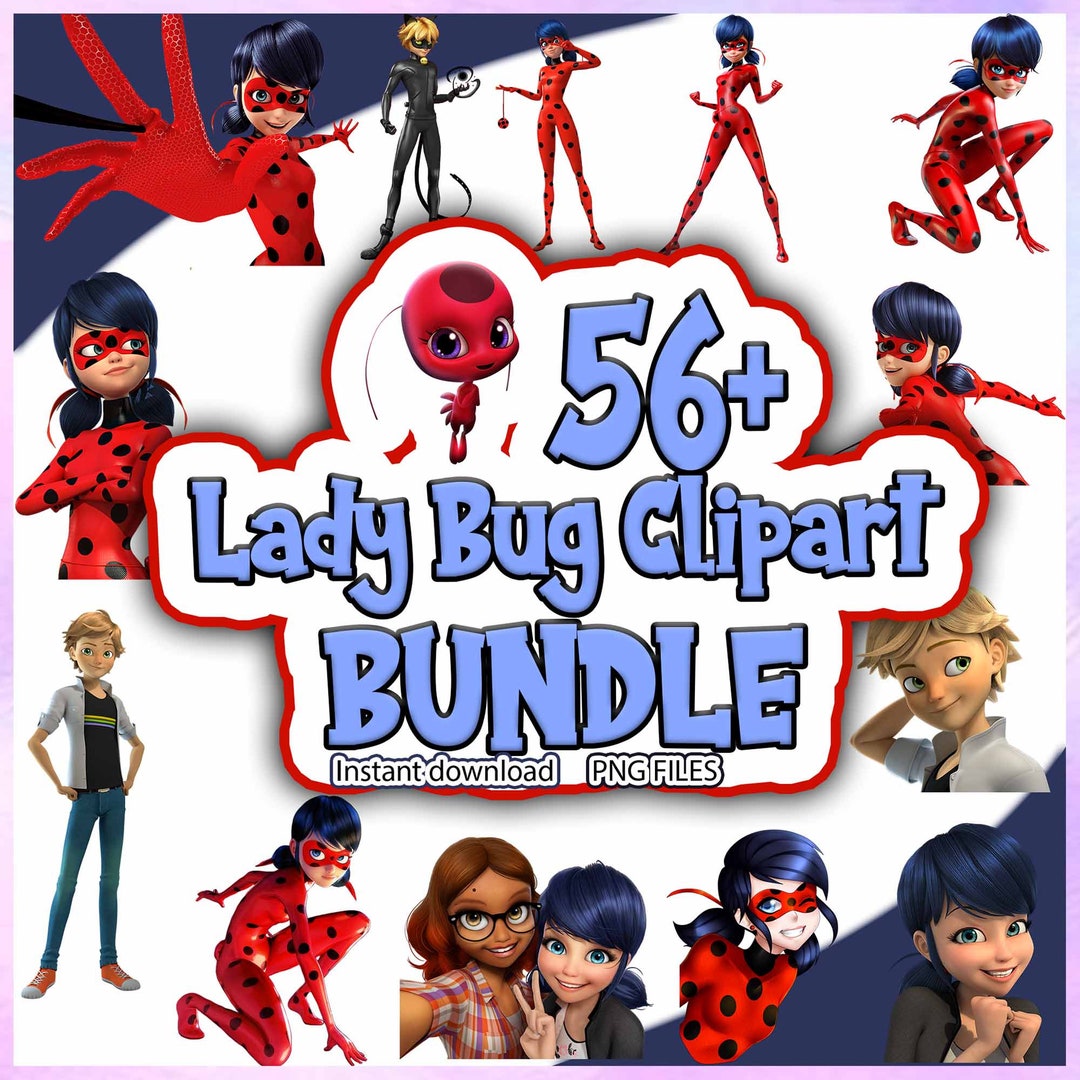Mega Ladybug Girl PNG Bundle, Cartoon Svg, Anime Svg, Miraculous ...