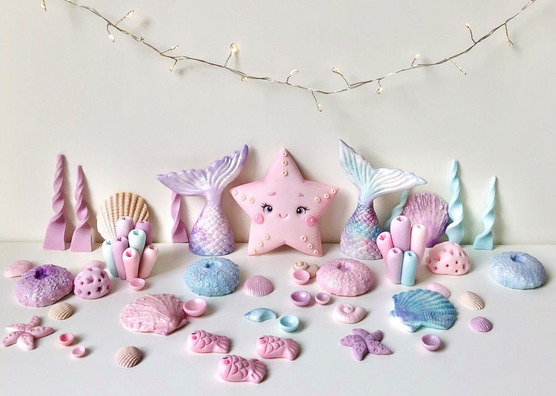 Sea Animals Cake Topper Set Two Options: With Octopus and With Starfish ...