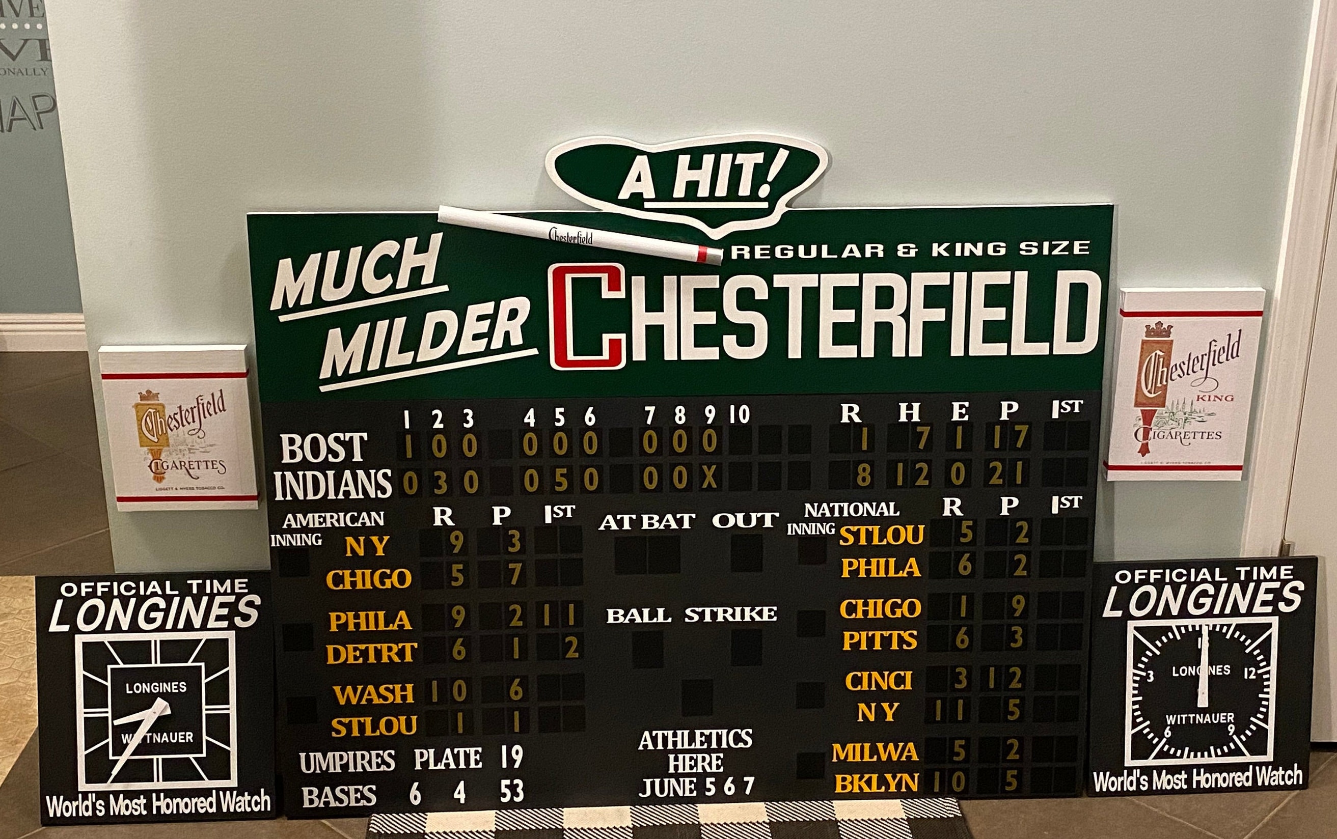 1953 Cleveland Municipal Stadium Replica Scoreboard Cleveland - Etsy Canada
