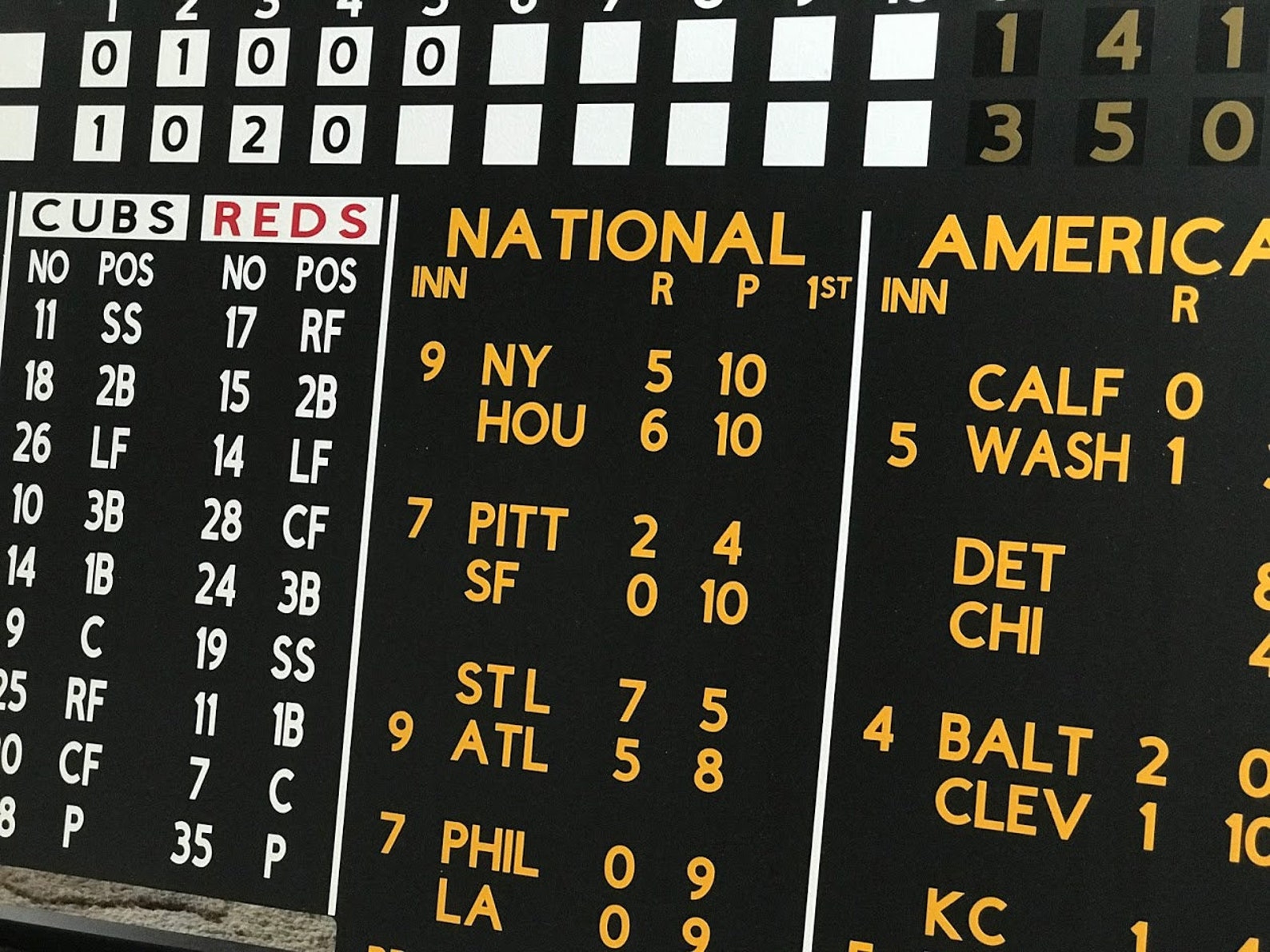 Replica Cincinnati Reds Crosley Field Scoreboard With Working Longines ...
