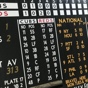 Replica Cincinnati Reds Crosley Field Scoreboard With Working Longines ...