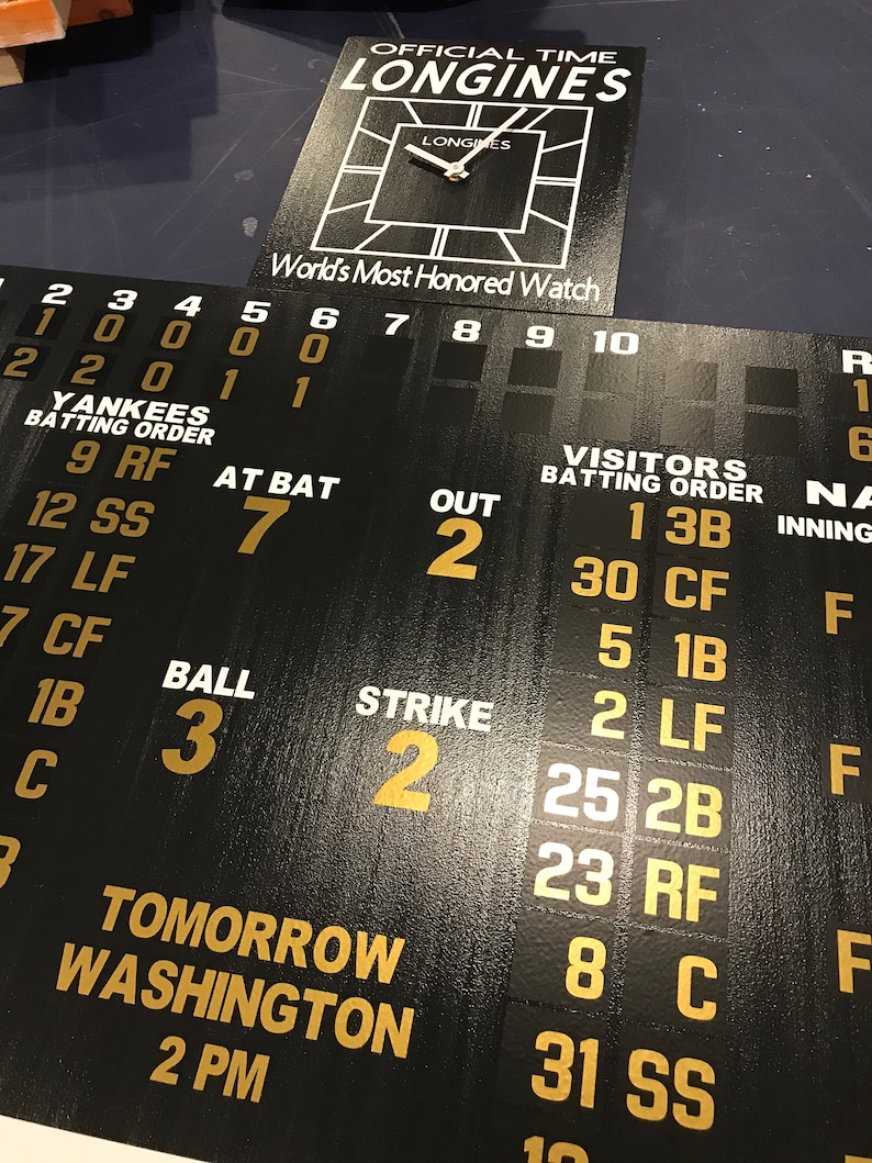 Yankee Stadium Replica Scoreboard 1950's New York Yankees | Etsy