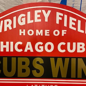 Chicago Cubs Wrigley Field Marquee |choose Your Custom Message| Large ...