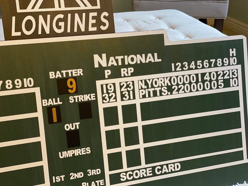 Pirates Forbes Field 1960 World Series Scoreboard With Clock - Etsy