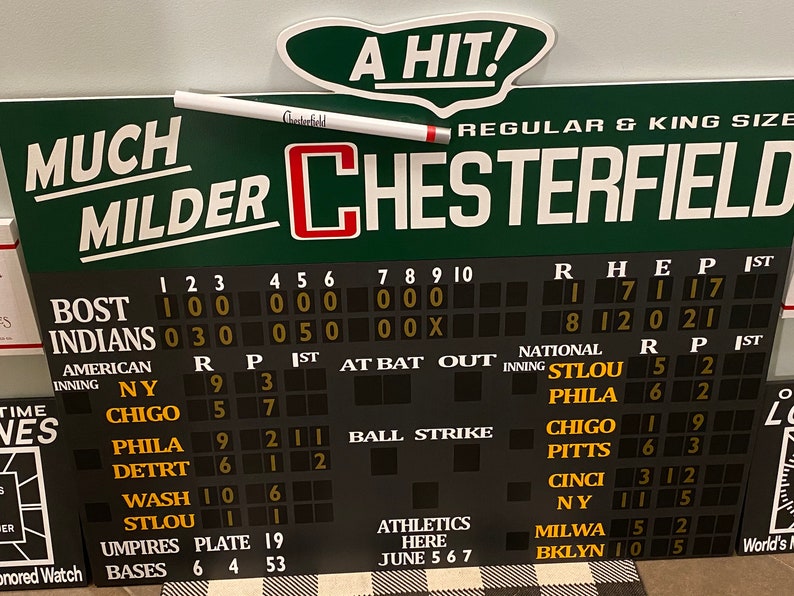 1953 Cleveland Municipal Stadium Replica Scoreboard Cleveland Indians ...