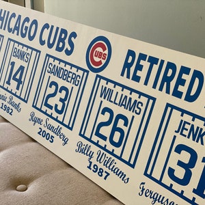 Chicago Cubs Retired Numbers Collectible Sign Memorabilia MLB 48 ...