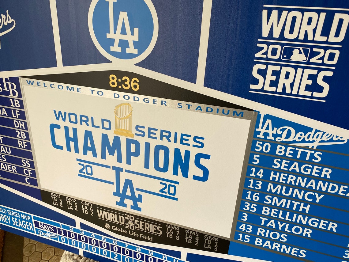 Los Angeles LA Dodgers Dodger Stadium Replica Scoreboard 2020 World ...