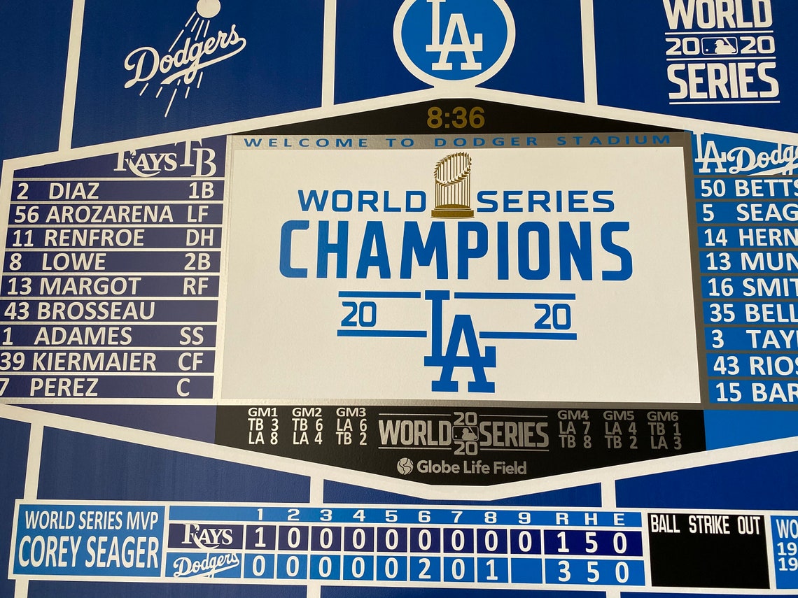 Los Angeles LA Dodgers Dodger Stadium Replica Scoreboard 2020 - Etsy