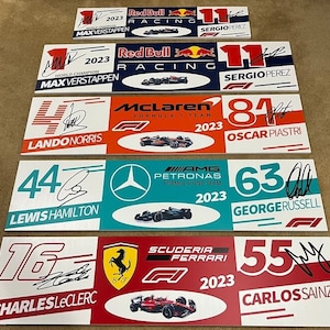 F1 Racing Formula One Ferrari 2023 Team Sign Carlos Sainz Charles ...