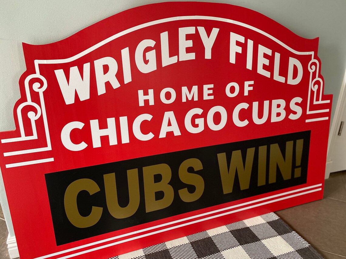 Chicago Cubs Wrigley Field Marquee: Custom LED Sign (60" X 40") - Etsy