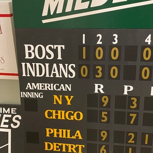 1953 Cleveland Municipal Stadium Replica Scoreboard Cleveland Indians ...