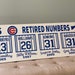 Chicago Cubs Retired Numbers Collectible Sign Memorabilia MLB 48 ...
