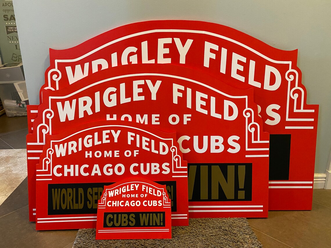Chicago Cubs Wrigley Field Marquee choose Your Custom | Etsy
