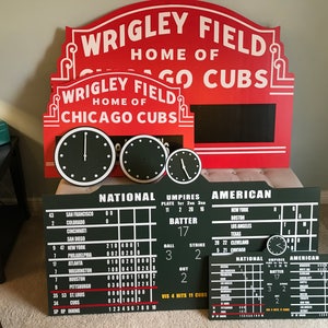 Chicago Cubs Wrigley Field Marquee |choose Your Custom Message| Large ...