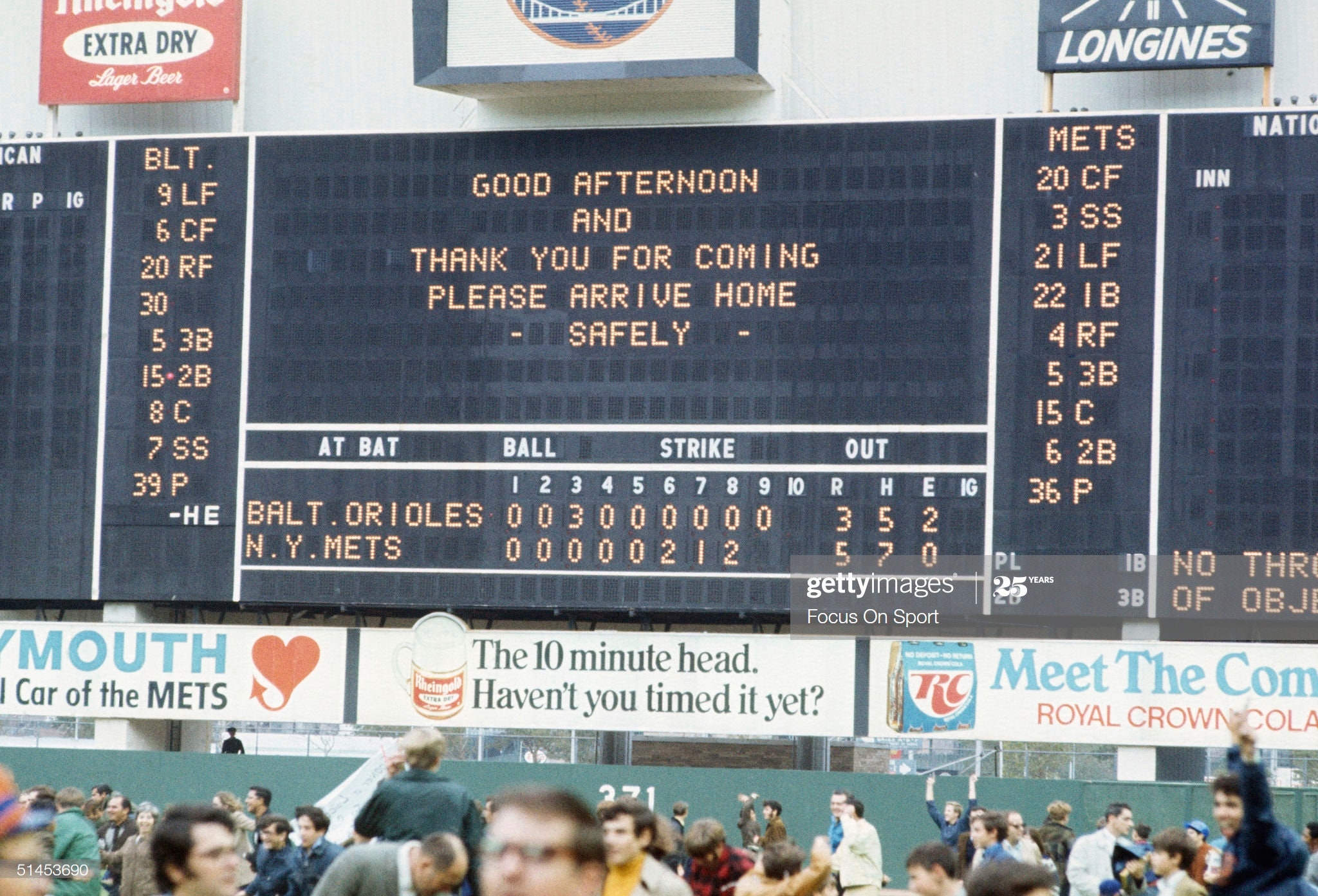 NY New York Mets Shea Stadium Replica Scoreboard 1969 World - Etsy.de