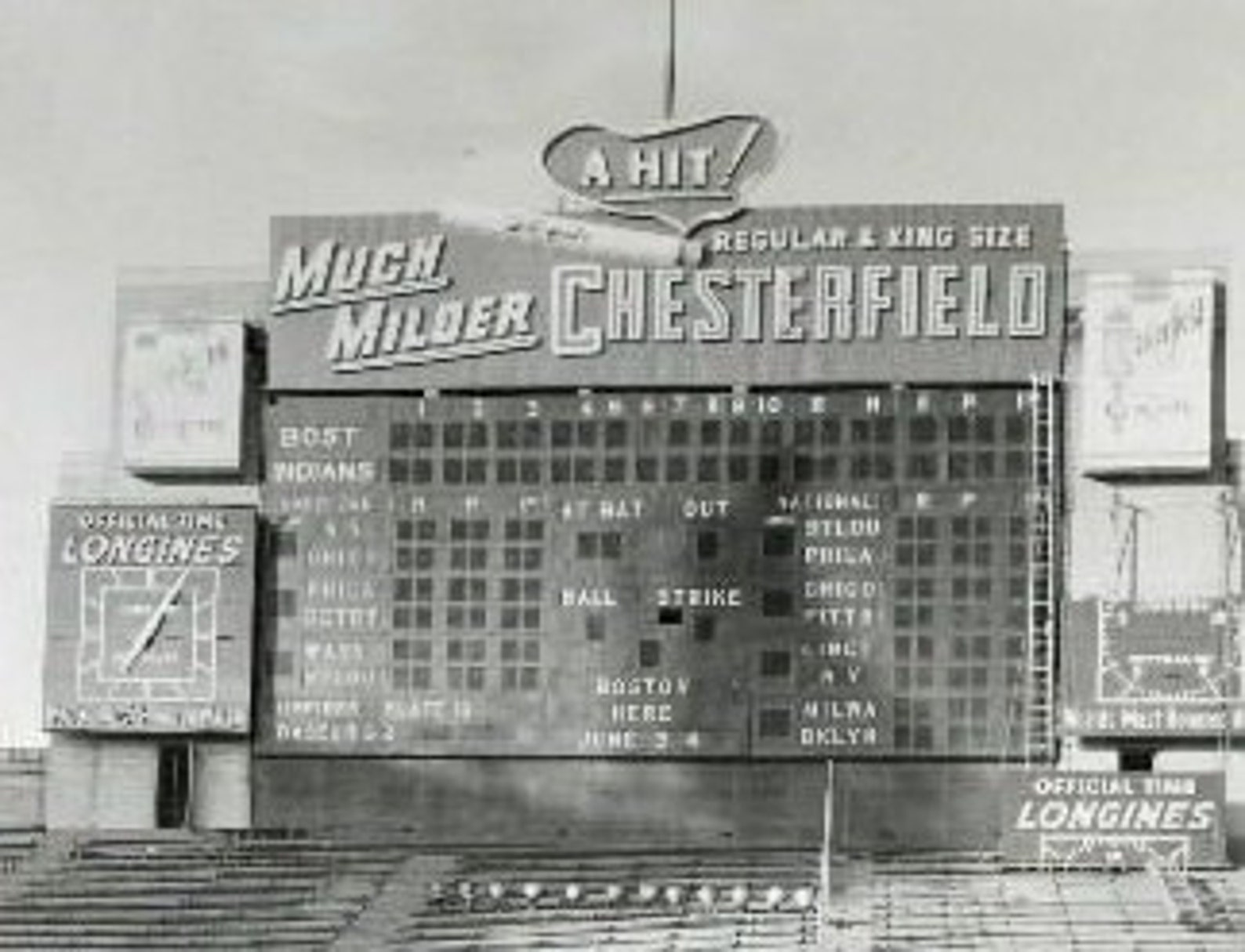 1953 Cleveland Municipal Stadium Replica Scoreboard Cleveland Indians ...