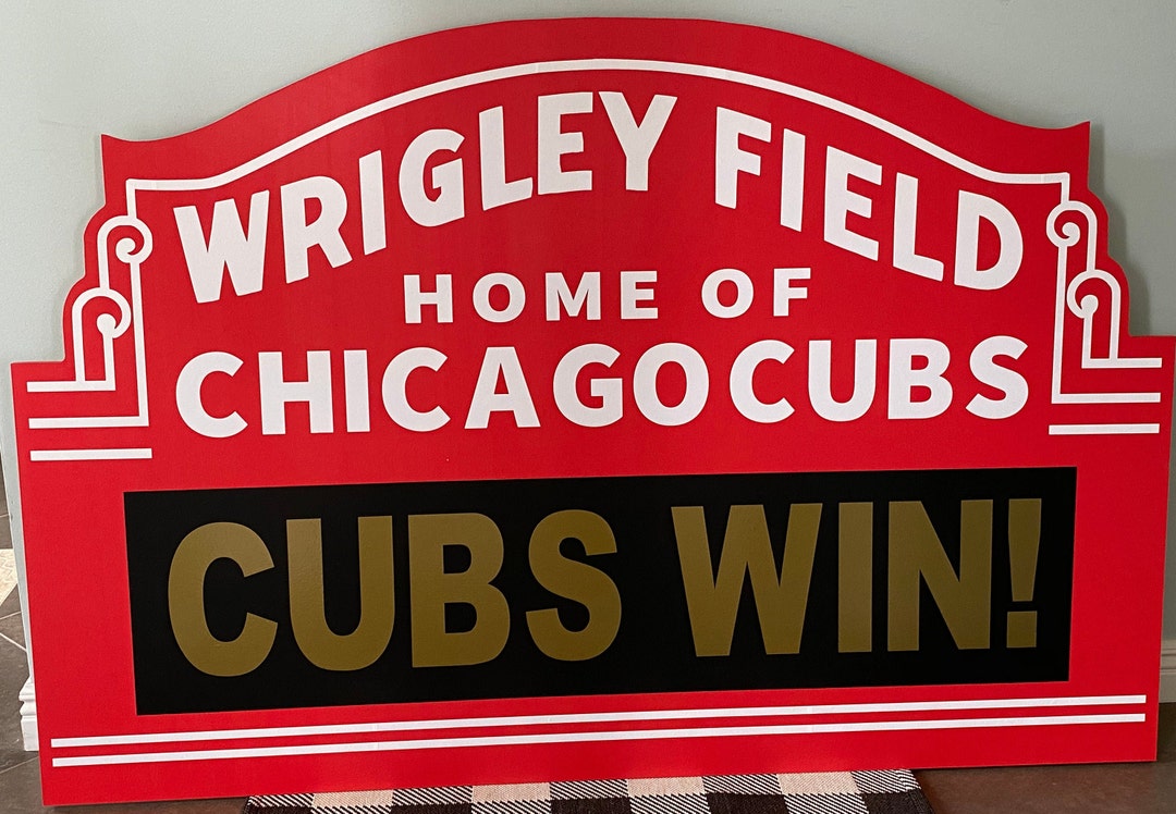 Chicago Cubs Wrigley Field Marquee: Custom LED Sign (60" X 40") - Etsy