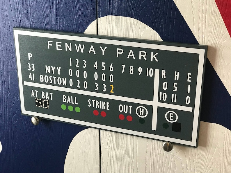 Red Sox 2018 World Series Champions Fenway Park Scoreboard Sign - Etsy