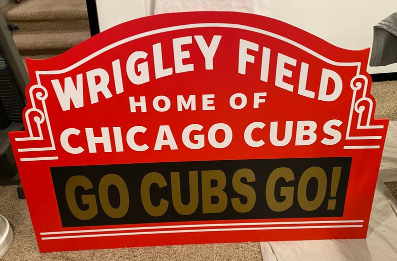 Chicago Cubs Wrigley Field Marquee: Custom LED Sign (60" X 40") - Etsy