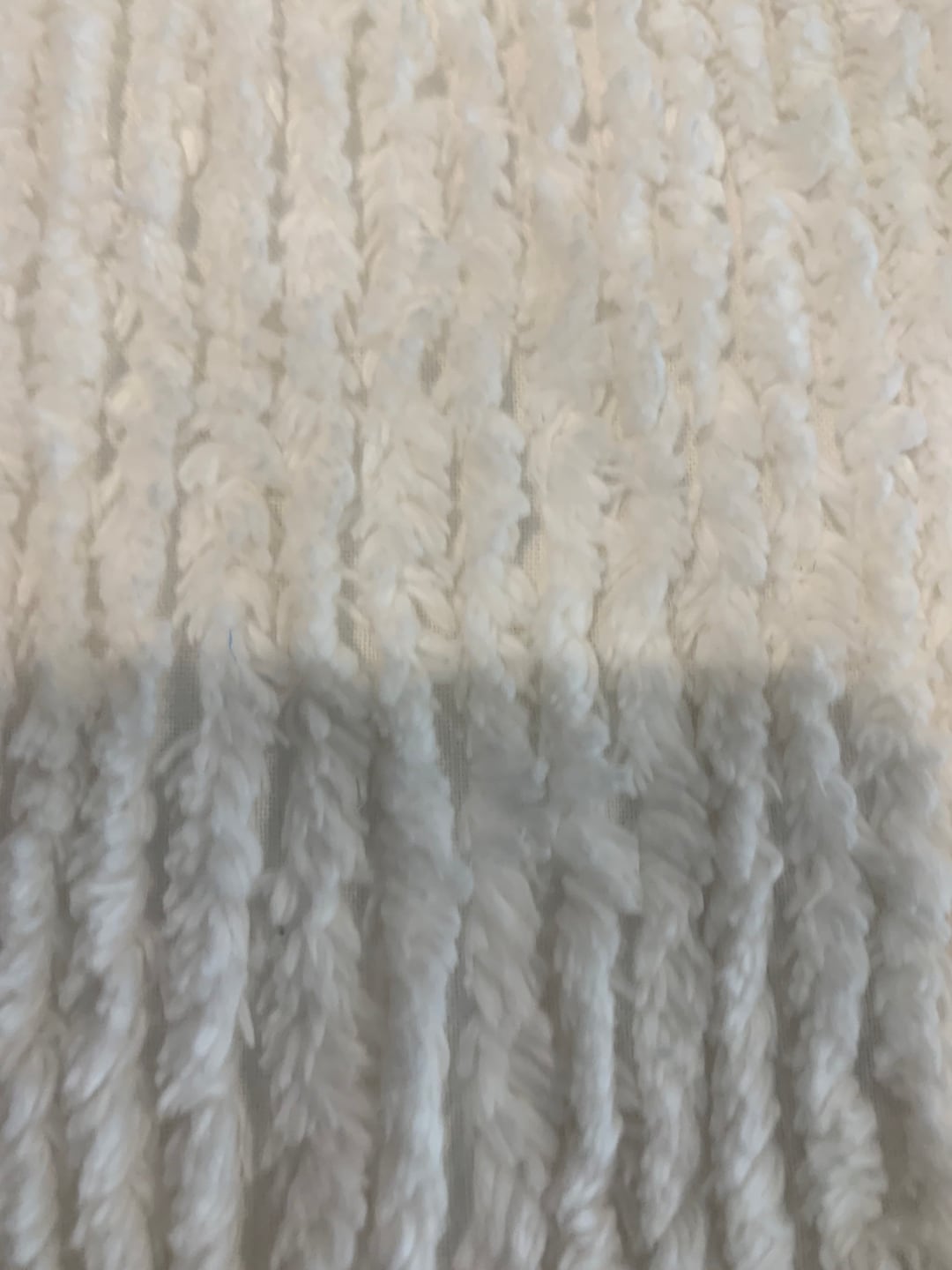 White Chenille Fabric - Etsy