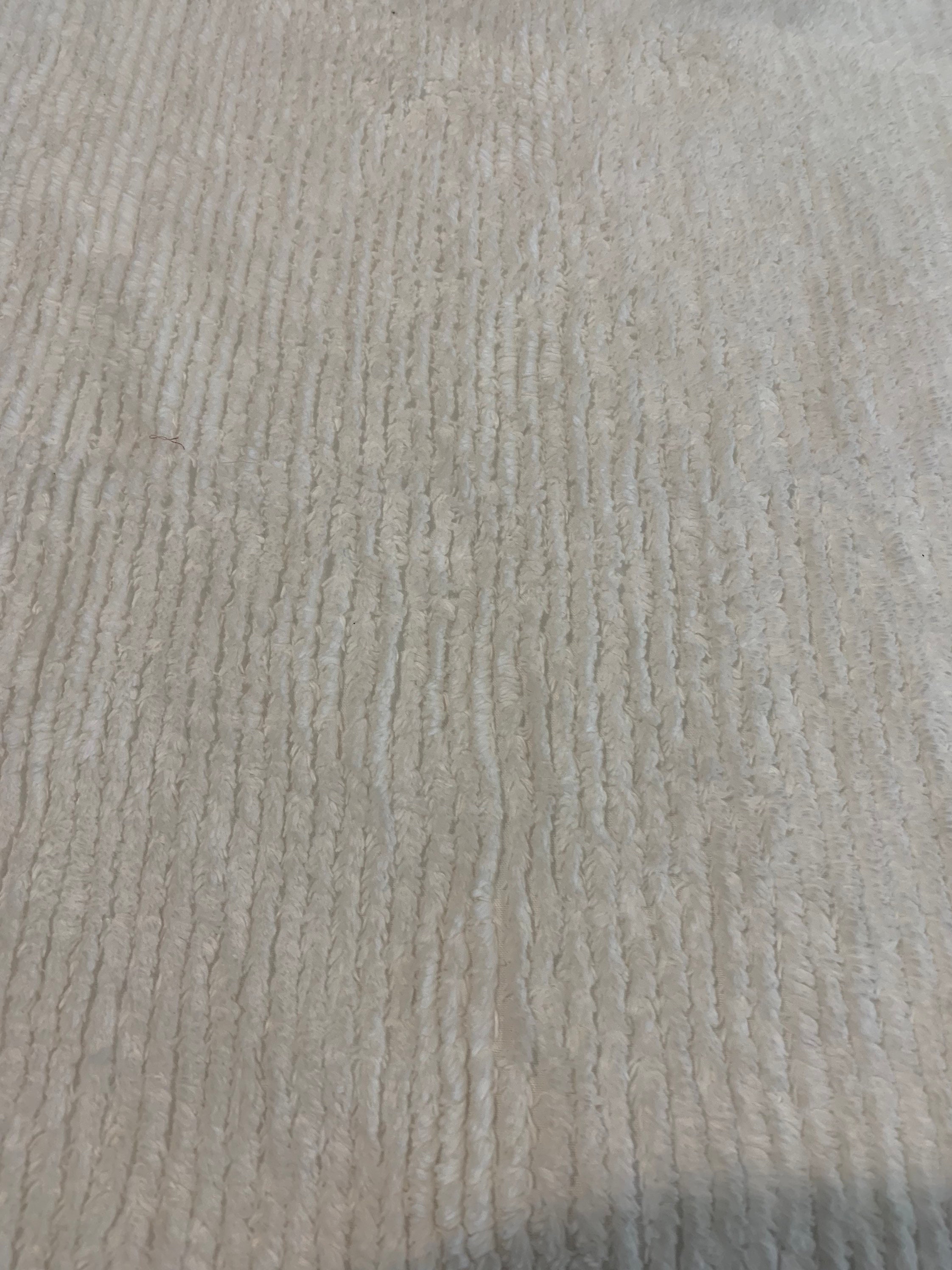 White Chenille Fabric - Etsy