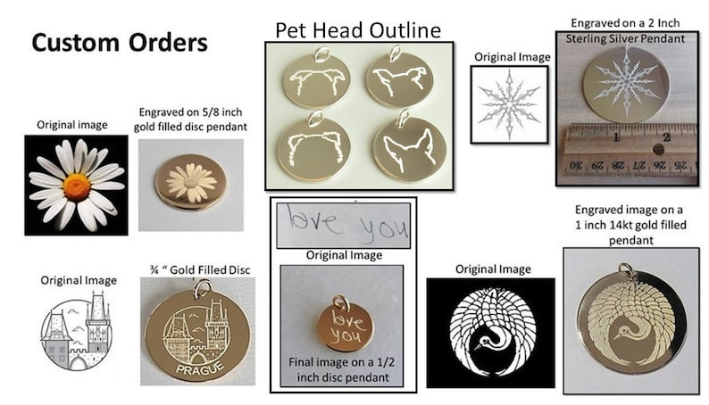 Add a Disc Engraved Disc Monogrammed Disc Custom - Etsy