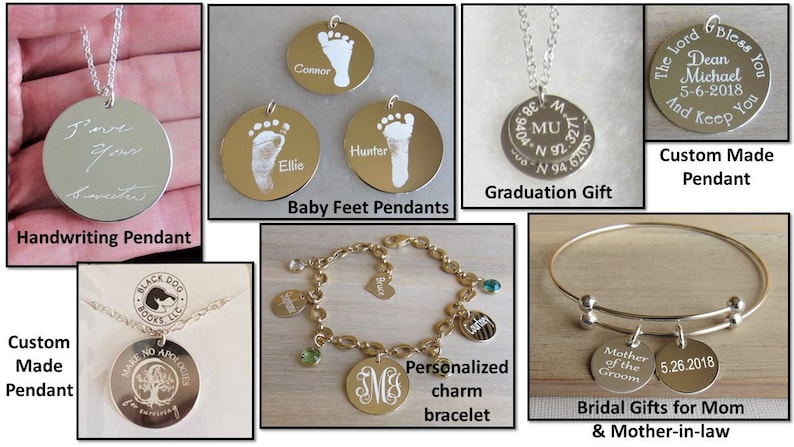 Add a Disc Engraved Disc Monogrammed Disc Custom - Etsy