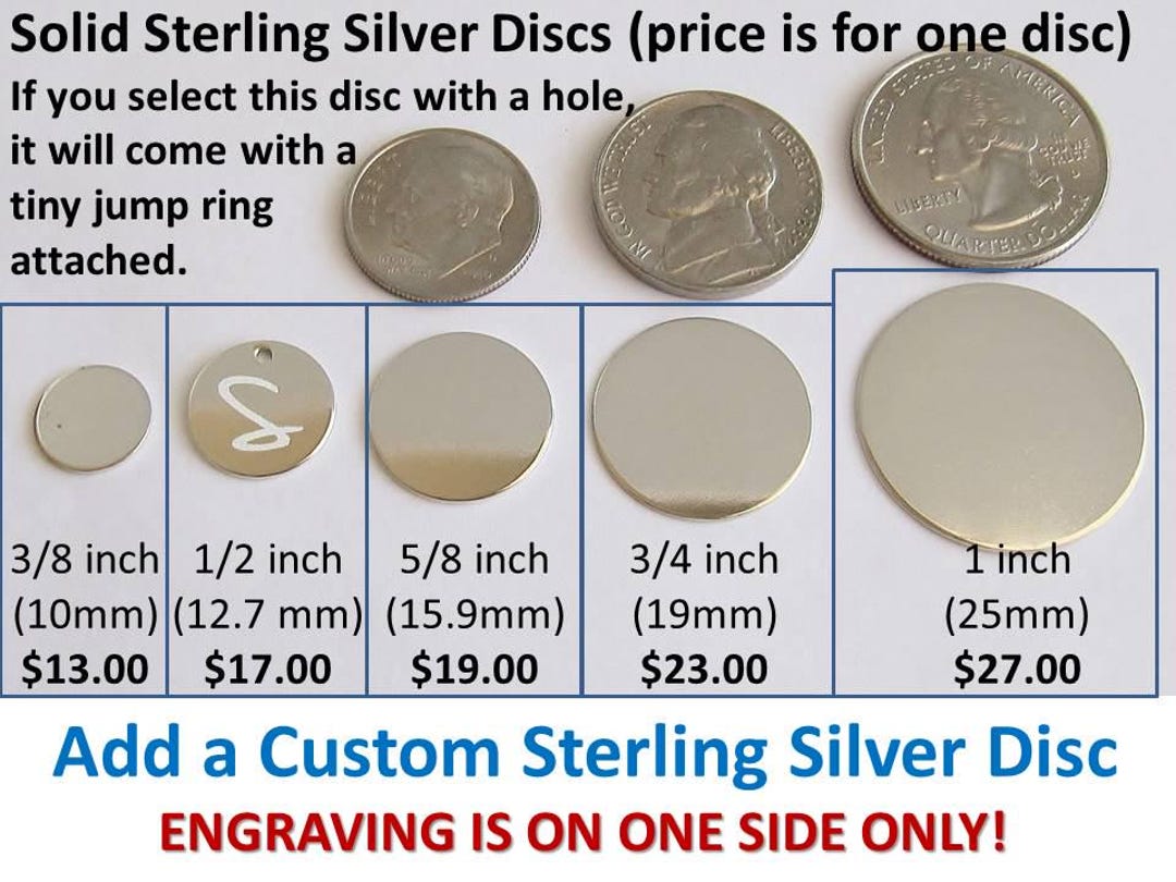 Add a Disc, Engraved Disc, Monogrammed Disc, Custom Handwriting Pendant ...