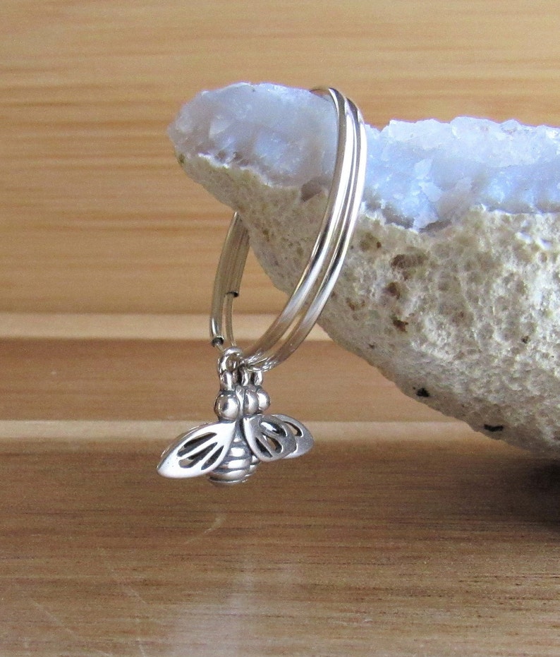 Honey Bee Hoop Earrings Sterling Silver Insect Jewelry | Etsy