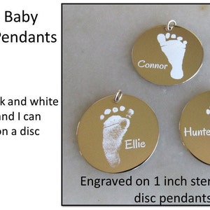 Add a Disc, Engraved Disc, Monogrammed Disc, Custom Handwriting Pendant ...