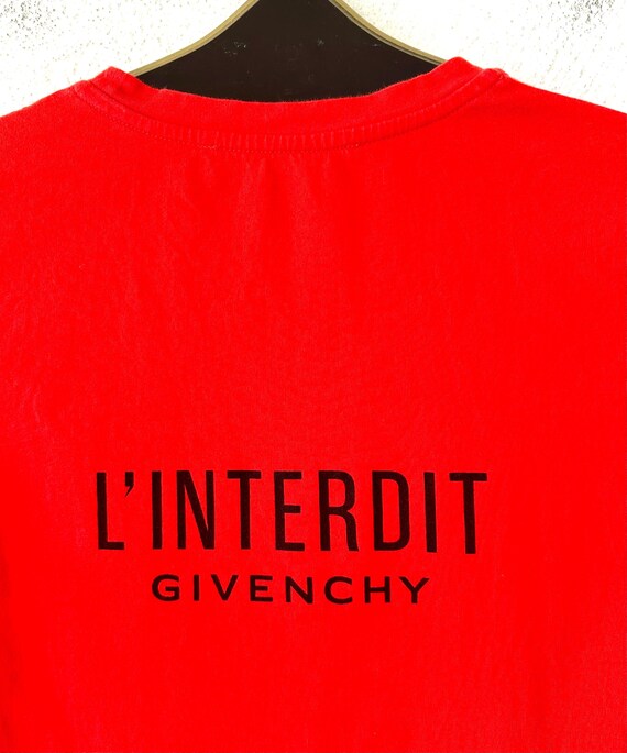 Vintage Givenchy Logo Red Top Uniform Shirt - Gem