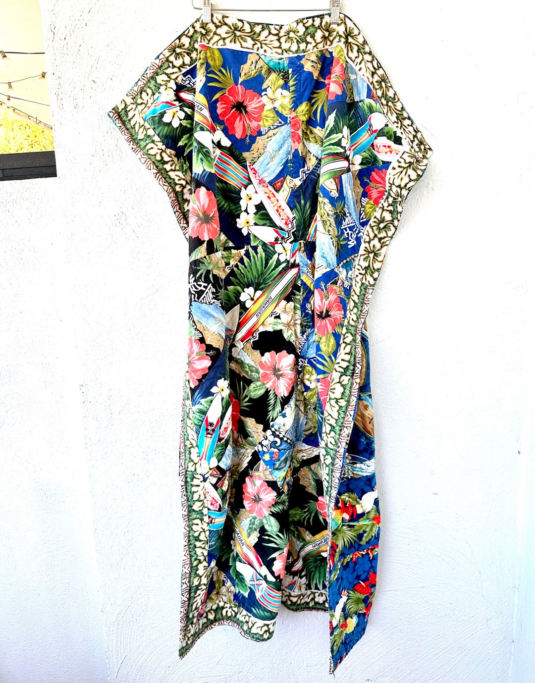 Vintage Hawaiian Patchwork Quilt Surf Hawaii Blanket Tropical Throw - Etsy