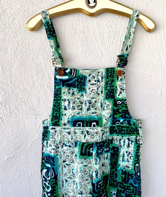 Vintage 60s 70s Psychedelic Hawaiian Graphic Overalls… - Gem
