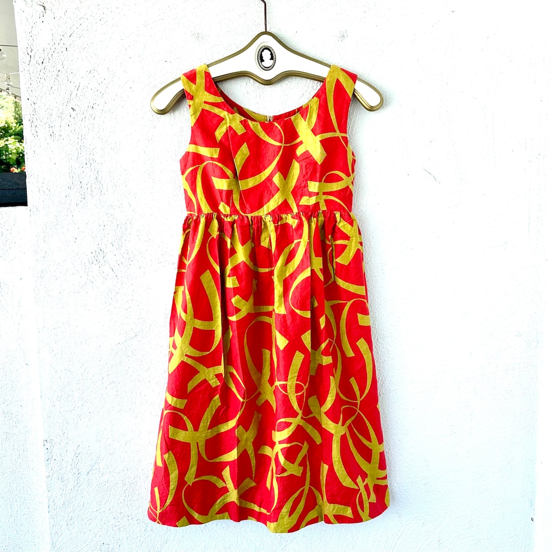 Vintage 60s 70s Bright Hawaiian Boho Hippie Mini Dress // Hawaii ...