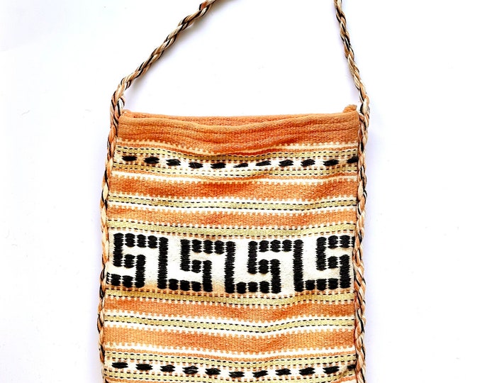 Vintage 70s Hippie Woven Greek Artisan Bag 1970s Boho Crossbody Striped ...
