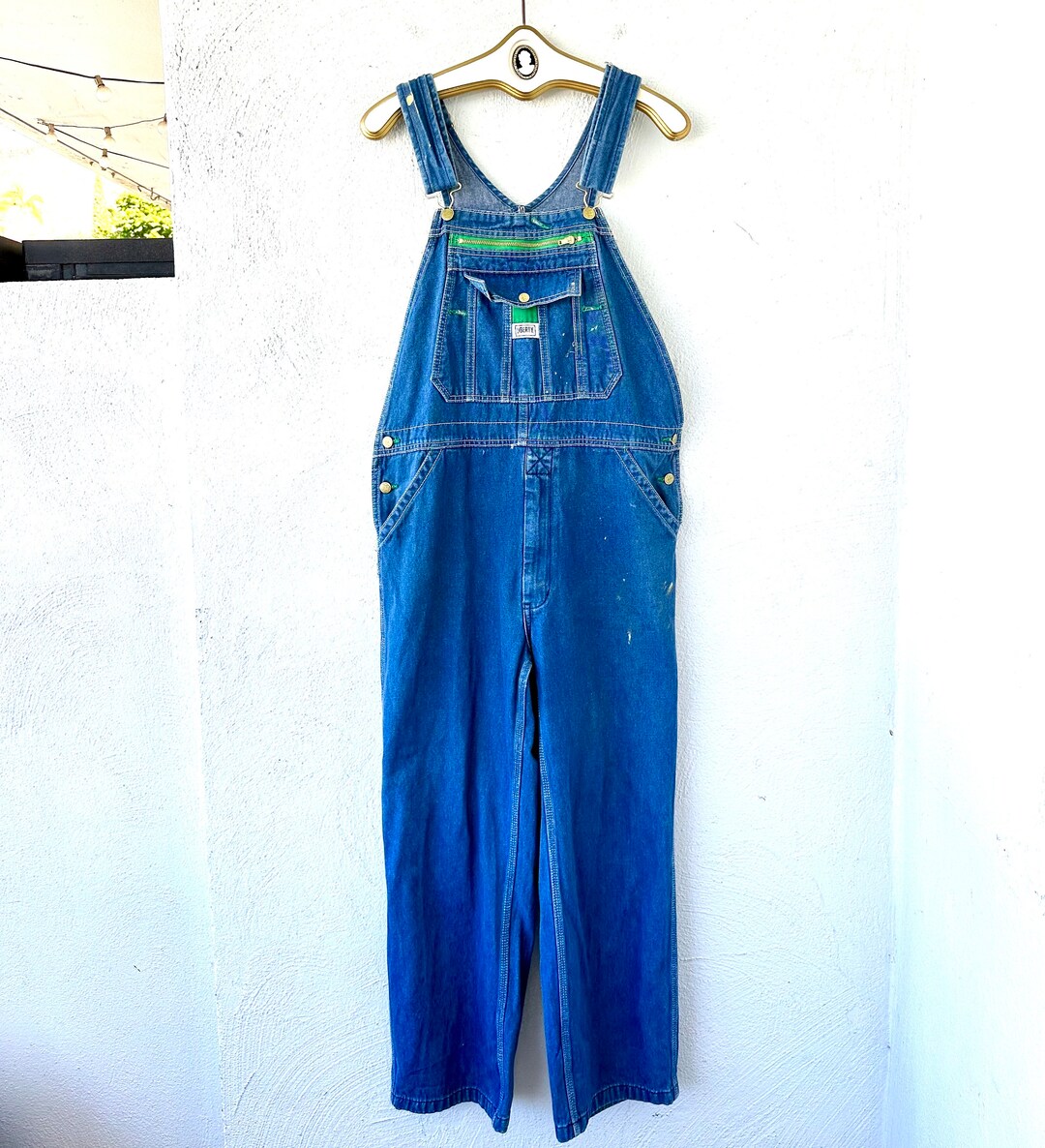 Vintage Liberty 70s Overalls Paint Stained 1970s Denim Workwear - Etsy