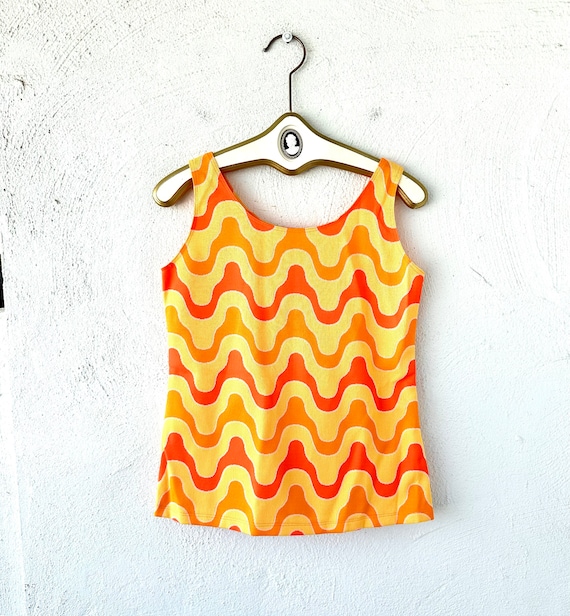 Vintage psychedelic bright orange - Gem