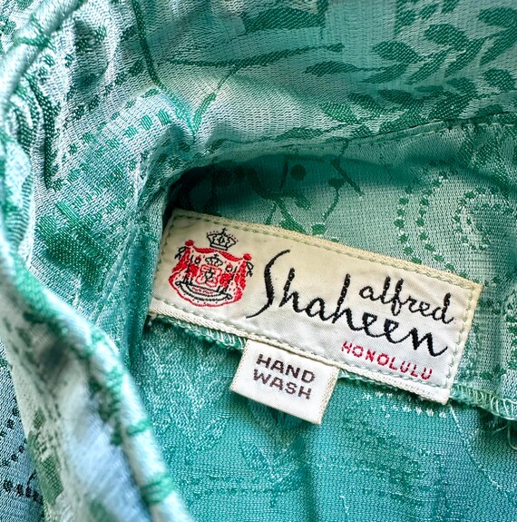 Vintage 1950s Alfred Shaheen Cheongsam Dress Brocade … - Gem