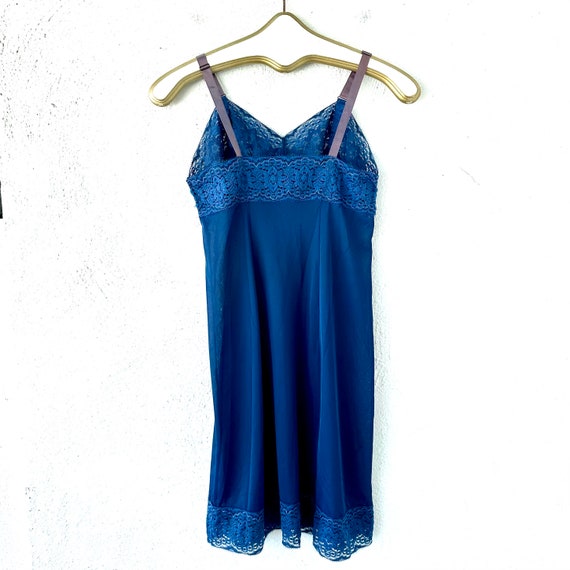 Vintage 1940s 1950s Embroidered Lace Slip Dress Flora… Gem