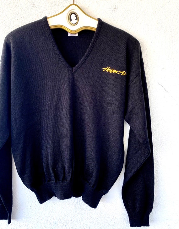 Vintage 70s 80s Horizon Air Logo Sweater Airlines Uni… - Gem