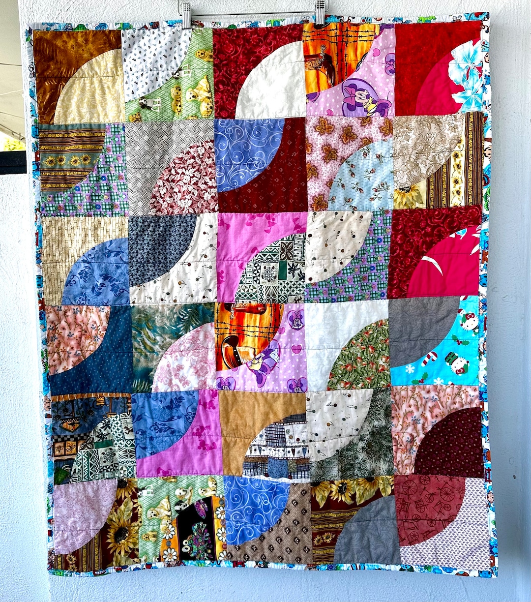 Vintage Hawaiian Patchwork Quilt // Hawaii Palm Tree Baby Blanket - Etsy