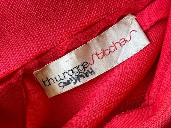 Vintage 60s Mod Go-go Mini Dress 1960s Red Minimalist… - Gem