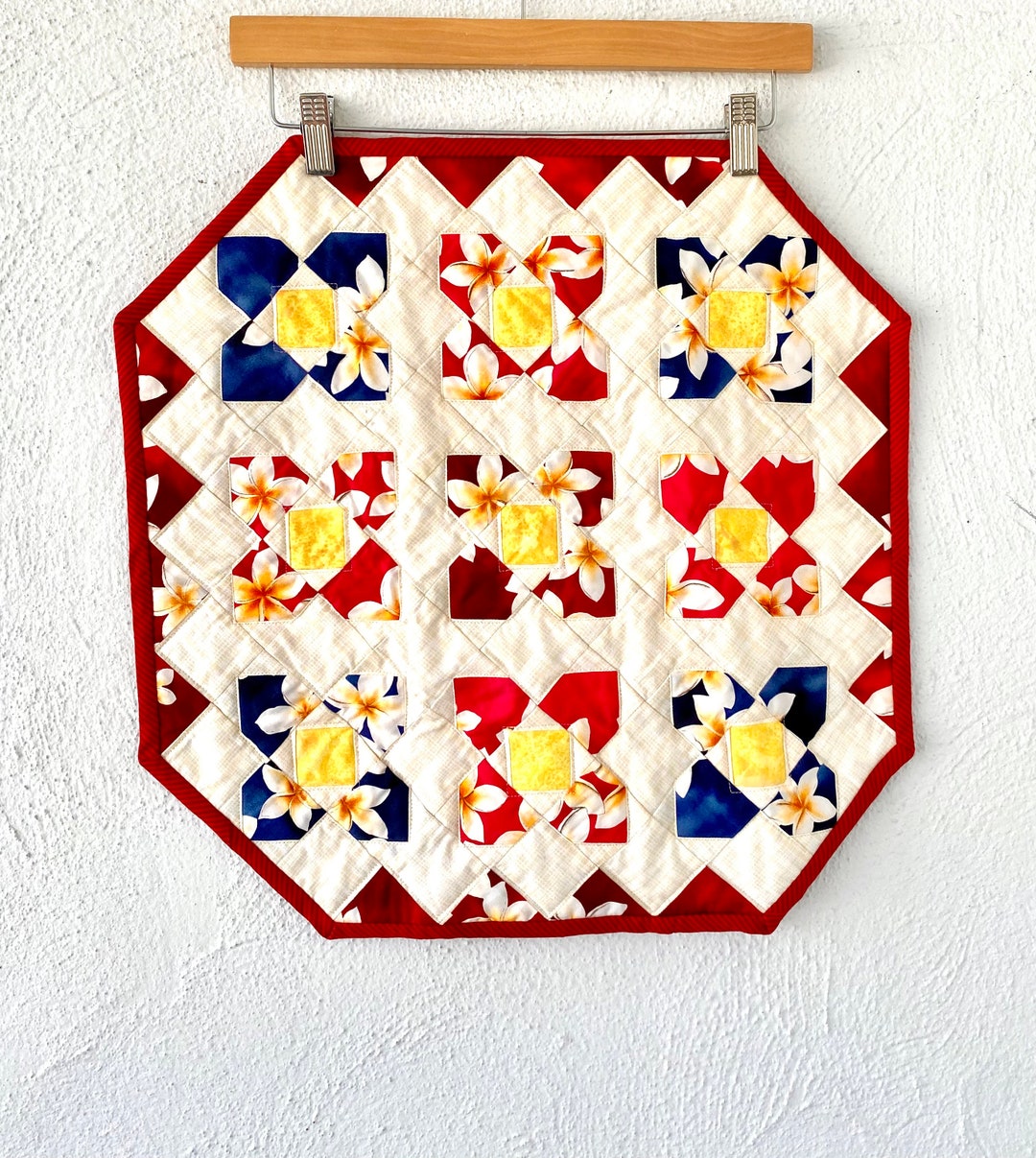 Vintage Hawaiian Quilt Patchwork Table Decor Runner Large Placemat - Etsy