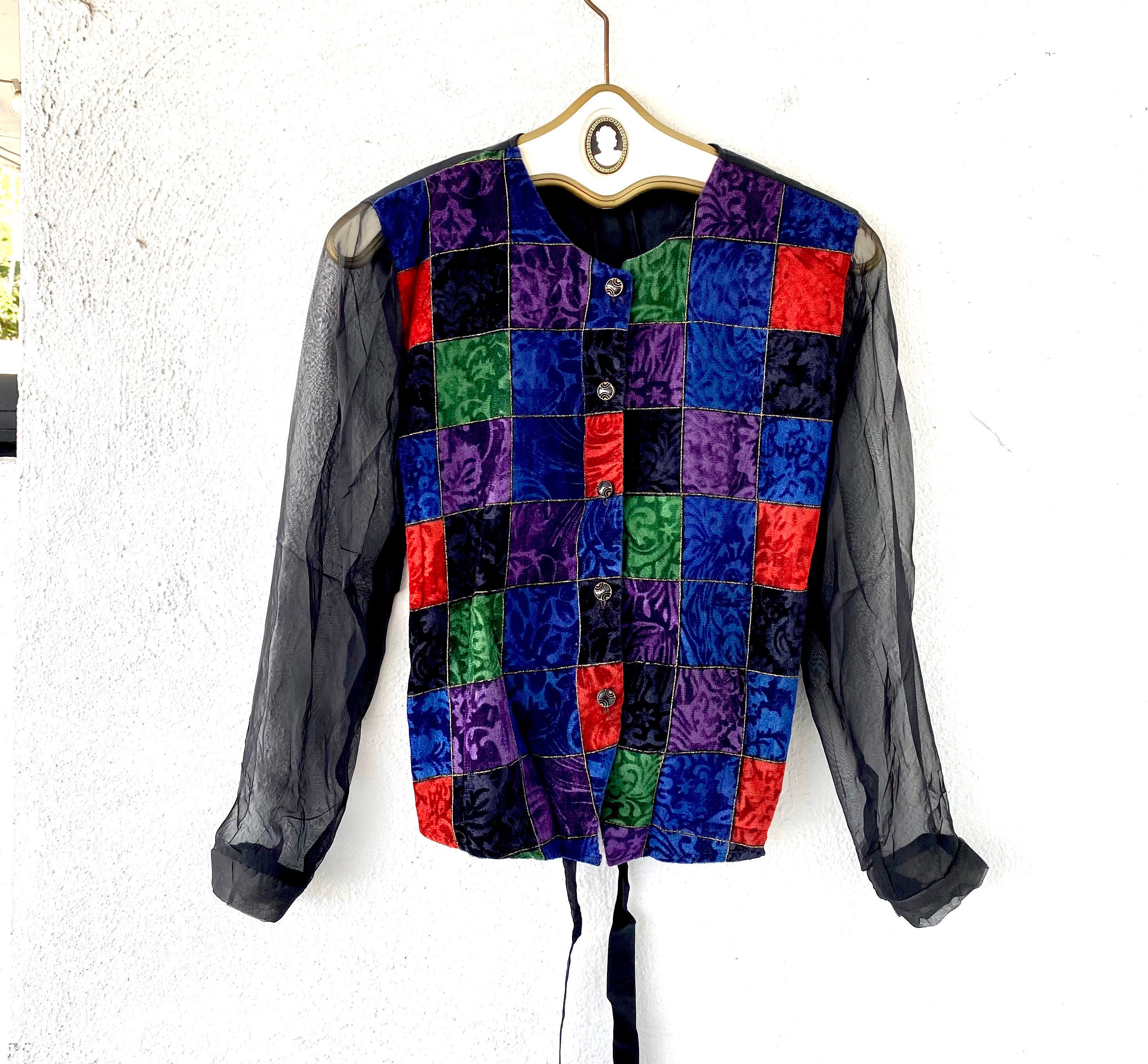 Sheer Patchwork Top - Etsy Sheer Patchwork Top - Etsy