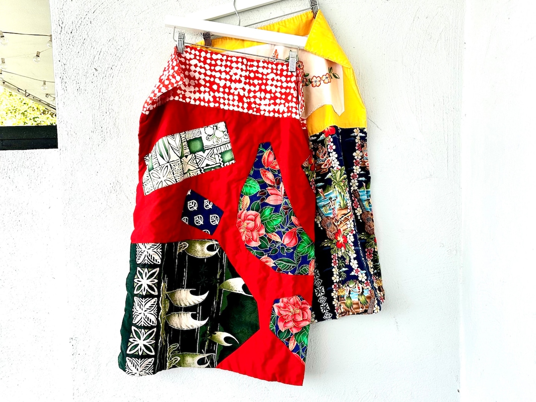 Vintage Hawaiian Quilt Patchwork Pillowcase Hawaii Decor Hula ...